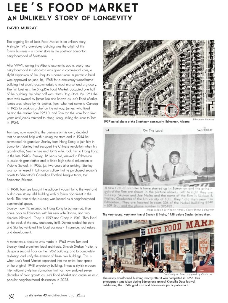 Lee’s Food Market - David Murray Architect